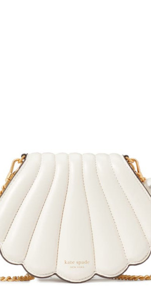 Kate Spade New York - what the shell pearlized smooth leather seashell ...