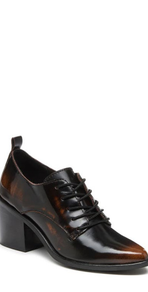 Kelsi Dagger Brooklyn - Ember Block Heel Pump in Black/Cognac at ...