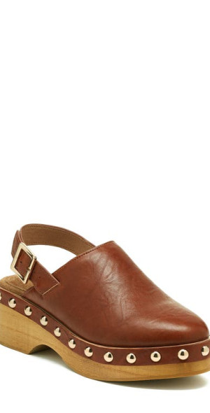 Kelsi Dagger Brooklyn - Warehouse Slingback Platform Clog in Peanut at ...