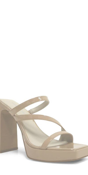 Kenneth Cole - Tala Platform Slide Sandal in Buff Patent at Nordstrom