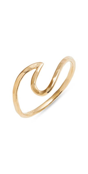 ki-ele - North Shore Swell Ring in Gold