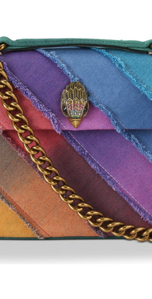 Kurt Geiger London - Kensington Rainbow Denim Shoulder Bag at Nordstrom
