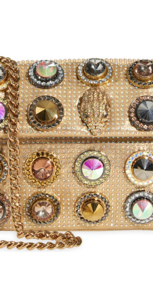 Kurt Geiger London - Medium Kensington Octavia Crystal Leather ...