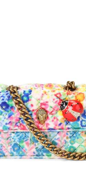 Kurt Geiger London - Micro Kensington Floral Quilted Crossbody Bag in ...