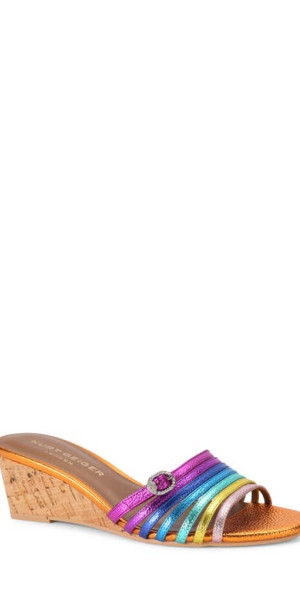 Kurt Geiger London - Pierra Wedge Slide Sandal in Purple Multi at Nordstrom, Size 5Us