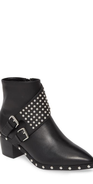 Kurt Geiger London - Seth Ankle Bootie in Black Leather
