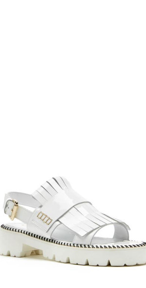La Canadienne - Raisa Slingback Sandal in White Patent