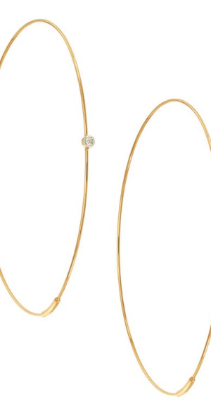 Lana - Large Magic Hoop Diamond Earrings in Yellow Gold