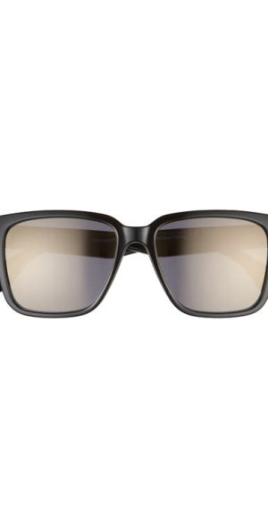 Le Specs - Mr. Bomplastic 54mm Square Sunglasses in Black /Smoke Mono ...