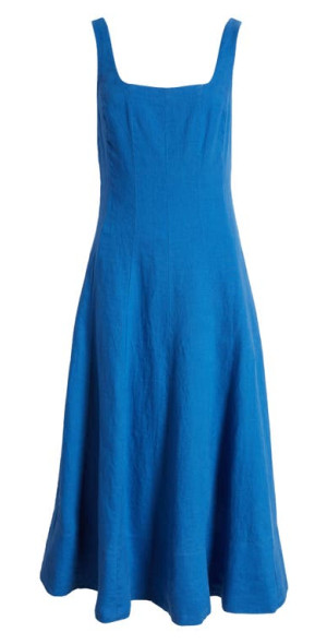 Lilly Pulitzer® - Lilly Pulitzer Calina Linen Midi Sundress in Barton Blue