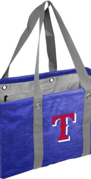 LOGO BRANDS - Texas Rangers Crosshatch Picnic Caddy Tote Bag in Navy at ...