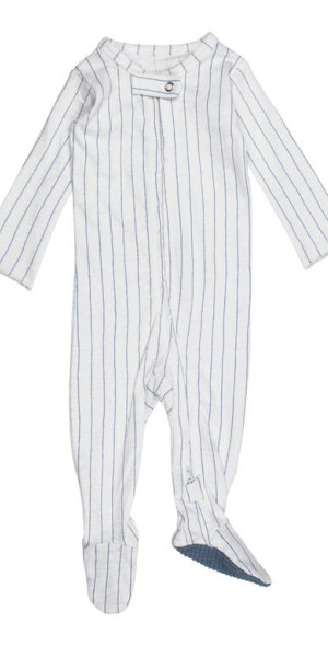 L'Ovedbaby - Stripe Fitted One-Piece Organic Cotton Footie Pajamas in ...