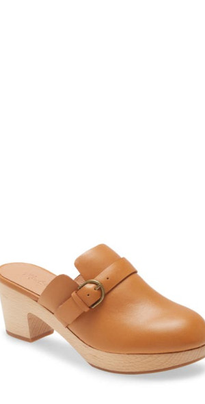 Madewell - Monique Buckle Clog in Burnished Caramel