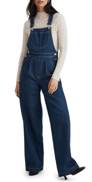 Madewell - Superwide-Leg Overalls in Warham Wash at Nordstrom