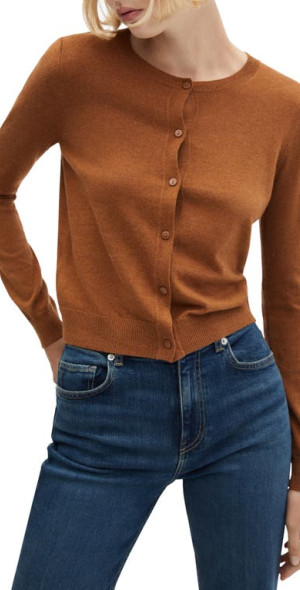 MANGO - Cardigan in Caramel