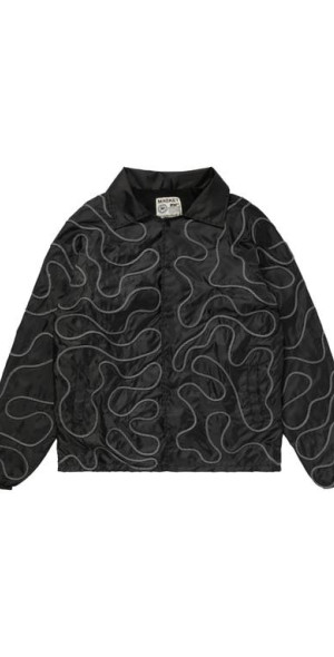 MARKET - Reflective Rope Satin Jacket in Black