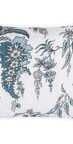 Matouk - Apolline Quilted Boudoir Pillow Sham in Mediterranean at Nordstrom