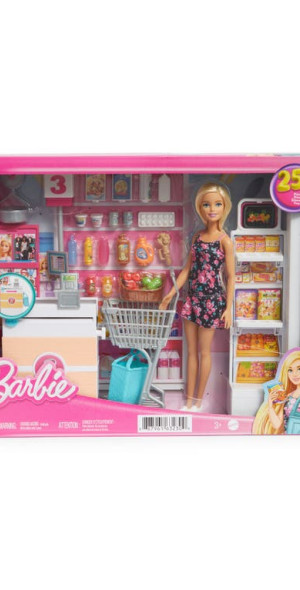 Mattel - Barbie Supermarket Playset in Pink Multi