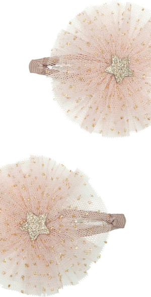 Mimi & Lula - Kids' 2-Pack Ballerina Star Hair Clips in Pink at Nordstrom