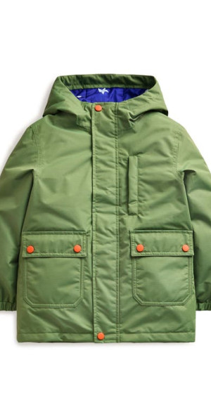 Mini Boden - Kids' 4-in-1 Waterproof Coat in Safari Green at Nordstrom, Size 2-3Y