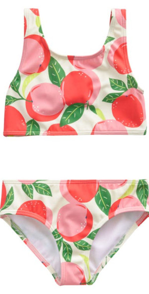 Mini Boden - Ruffle One-Piece Swimsuit in Provence Dusty Pink Peaches ...