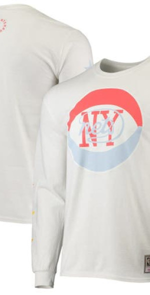 Mitchell & Ness - Men's x Uninterrupted White New Jersey Nets Hardwood ...