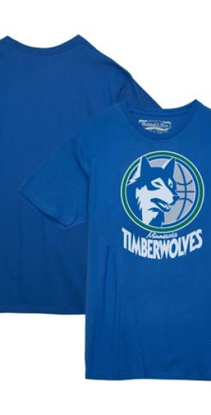 Mitchell & Ness - Unisex Blue Minnesota Timberwolves Hardwood Classics ...