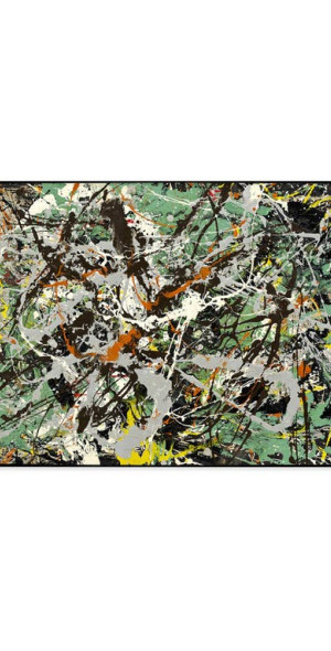 MoMA - Design Store Pollock Green Silver Art in Multi at Nordstrom