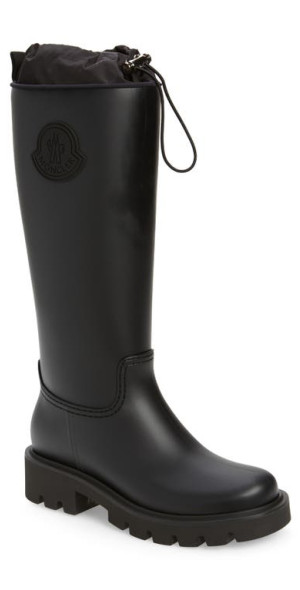 Moncler - Kickstream Waterproof Rain Boot in Black