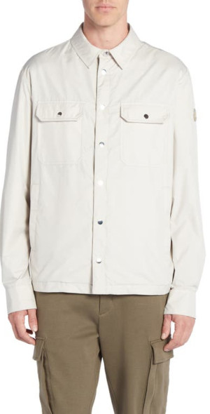 Moncler - Piz Shacket in Stone at Nordstrom
