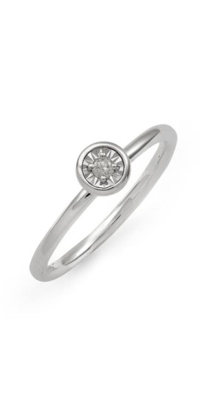 Monica Vinader - Essential Diamond Ring