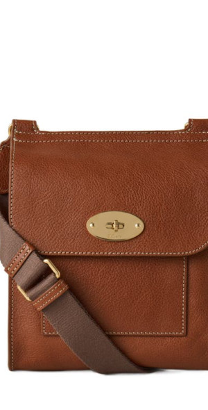 Mulberry - Small Antony Leather Stitched Crossbody Bag in Oak at Nordstrom