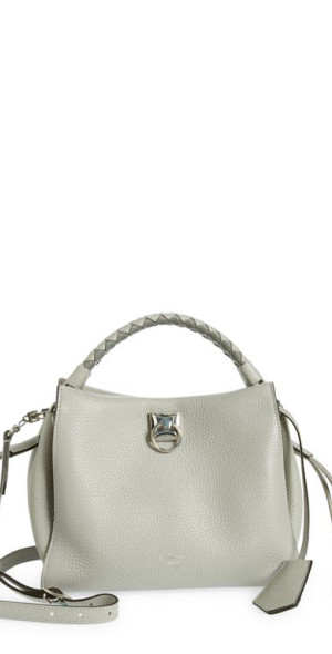 Mulberry - Small Iris Leather Top Handle Bag in Pale Grey at Nordstrom