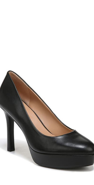 Naturalizer - Camilla Platform Pump in Black Leather at Nordstrom