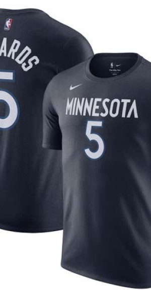 Nike - Men's Anthony Edwards Navy Minnesota Timberwolves Icon 2022/23 Name & Number T-Shirt