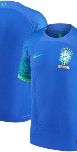 Nike - Men's Blue Brazil National Team 2022/23 Away Vapor Match ...