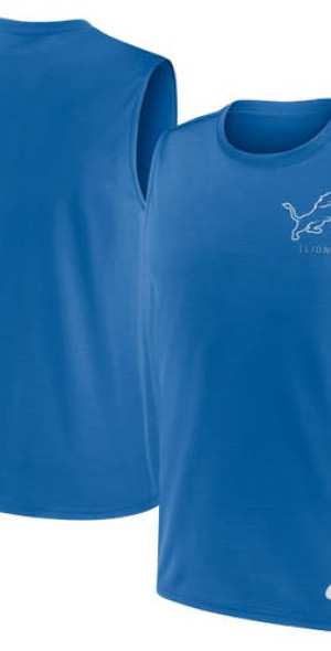 Nike - Men's Blue Detroit Lions Muscle Tank Top