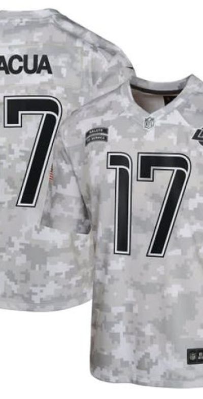 Nike - Youth Puka Nacua Arctic Camo Los Angeles Rams 2024 Salute to ...