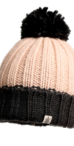 Nirvanna Designs - Cherry Pom Hat in Charcoal/pink Quartz at Nordstrom