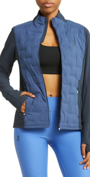 On - Climate Water Repellent Performance Jacket in Denim/Navy