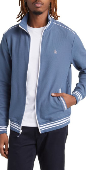 Original Penguin - CoolMax Piqué Track Jacket in Bering Sea