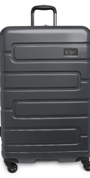 Original Penguin - Crimson Check-In Spinner Luggage in Charcoal