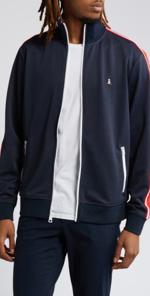 Original Penguin - Double Knit Track Jacket in Dark Sapphire at Nordstrom