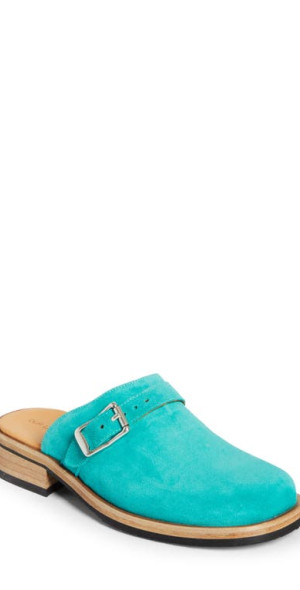 OUR LEGACY - Camion Suede Mule in Emerald Teal at Nordstrom