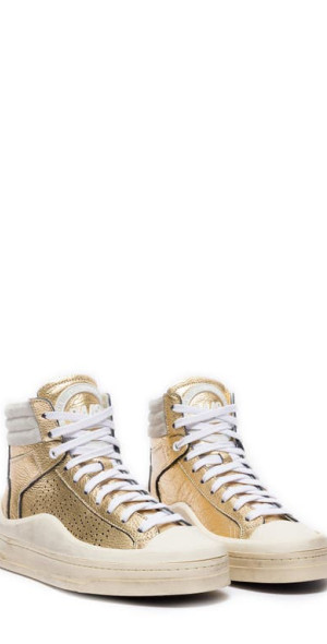 P448 - Rail Metallic High-Top Sneaker in Tulum