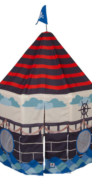 Pacific Play Tents - Pirate Play Pavillion in Blue Red Black White at ...