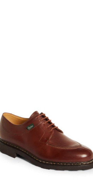 PARABOOT - Avignon Apron Toe Derby in Cuir Lisse Marron at Nordstrom