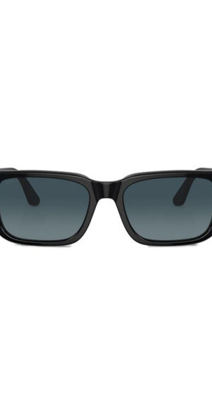 Persol - 58mm Polarized Gradient Rectangular Sunglasses in Black