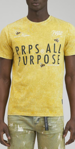 PRPS - Starved Rock Graphic T-Shirt in Apricot