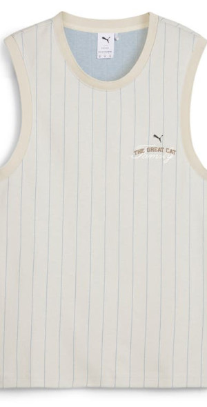 PUMA - Basketball Nostalgia Pinstripe Tank in Alpine Snow